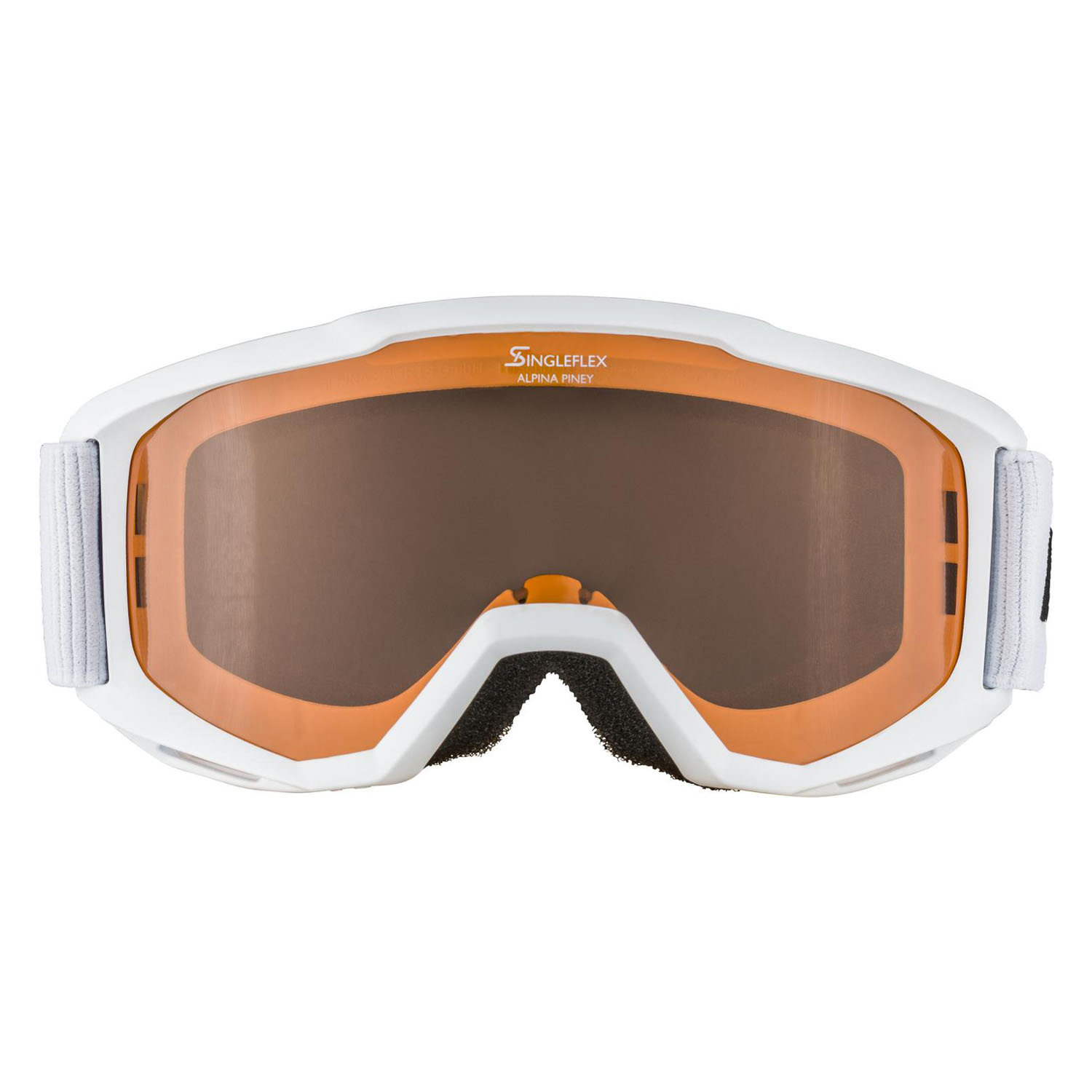 Маска горнолыжная детская ALPINA Piney White Matt/Orange S2 – купить по ...