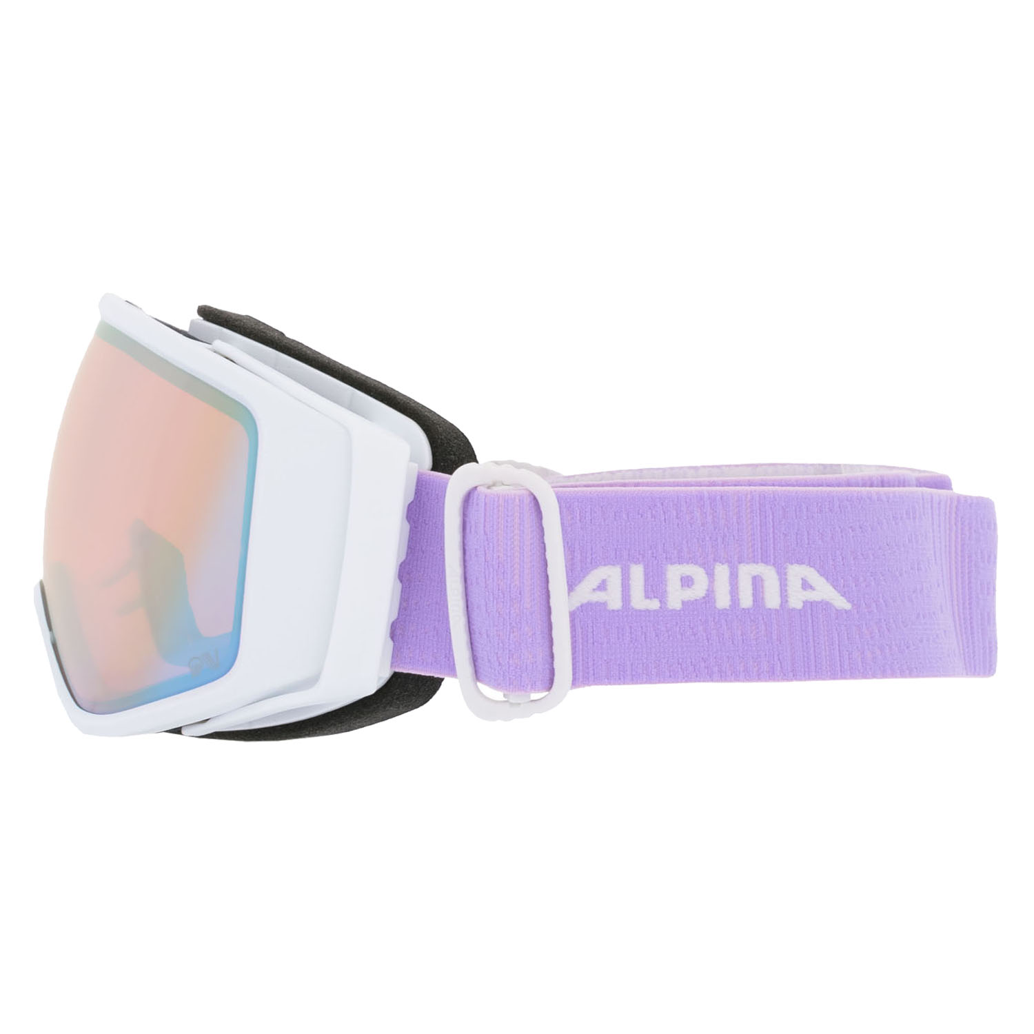Маска горнолыжная ALPINA Double Jack Qv White-Lilac Matt/Qv Gold S2