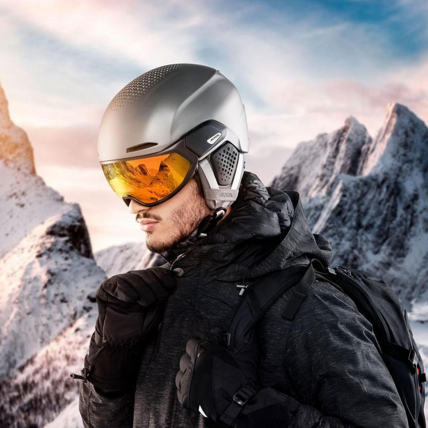 Шлем с визором ALPINA Oro Qv Mips Black Matt