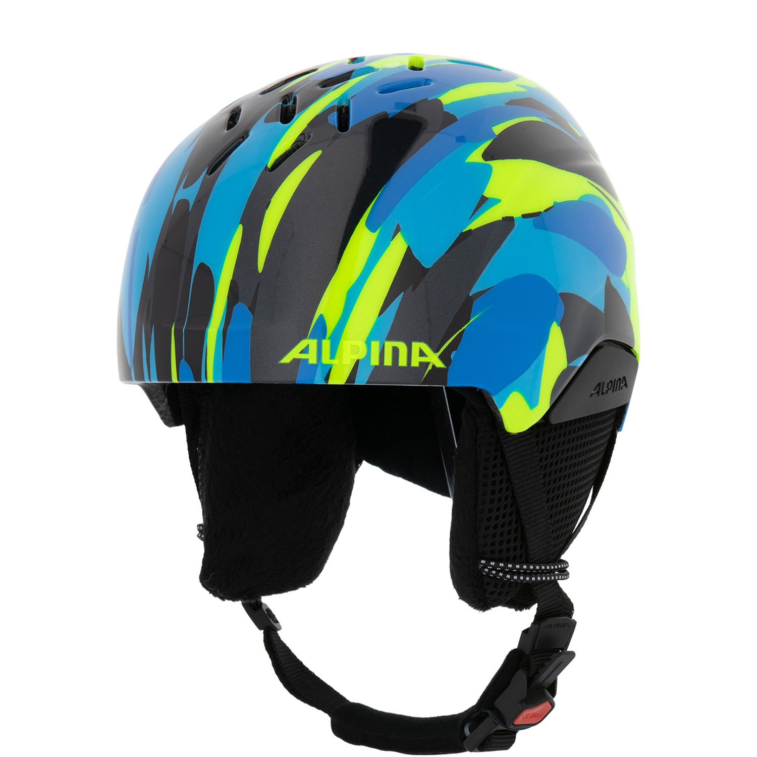 Шлем детский ALPINA Pizi Neon-Blue Green Gloss – купить по цене 10990 ...