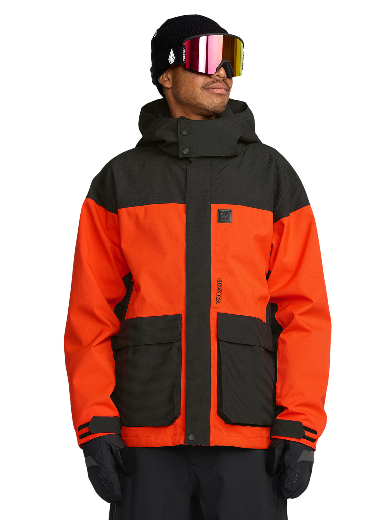 Куртка сноубордическая мужская Volcom Kleveland Orange Shock – купить ...