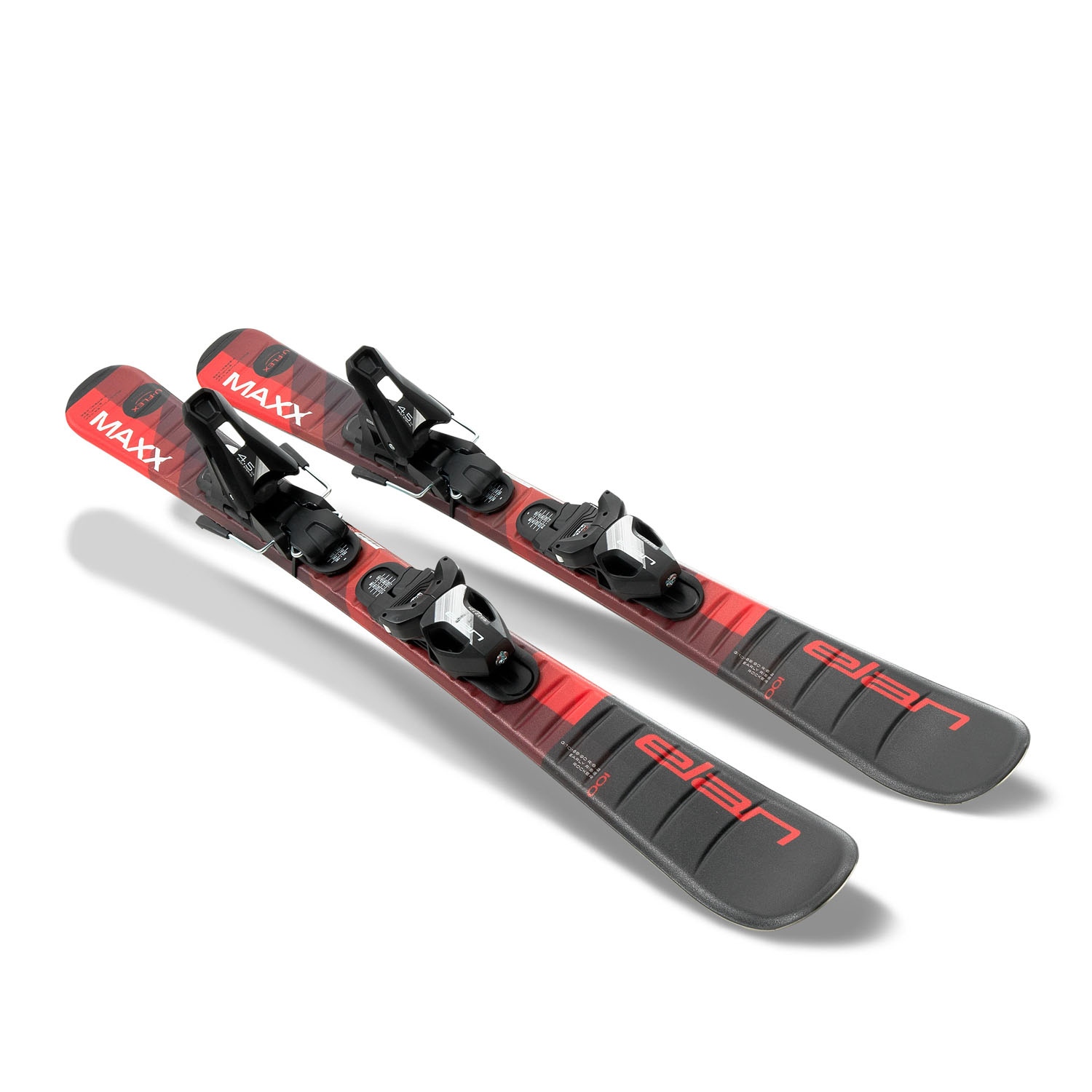 Горные лыжи с креплениями ELAN Maxx Red Jrs 70-90 + El 4.5 Shift ...