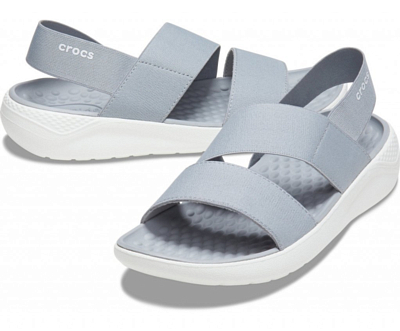 Crocs LiteRide Stretch Sandal Light Grey White