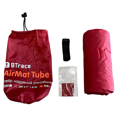 Коврик надувной BTrace AirMat Tube Красный – купить по цене 6870 руб, магазин «Кант»